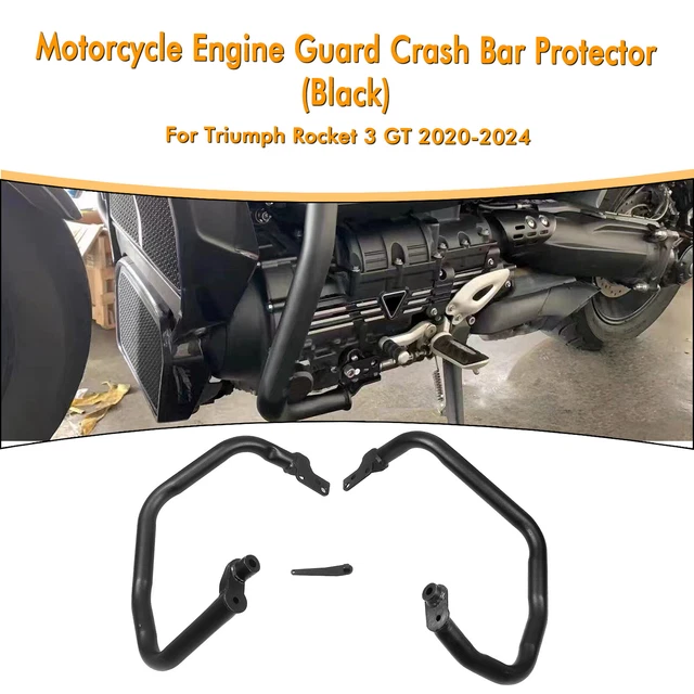 KIT PROTECTION CADRE Moteur Crash Bars pour Triumph Rocket III 3 GT ...