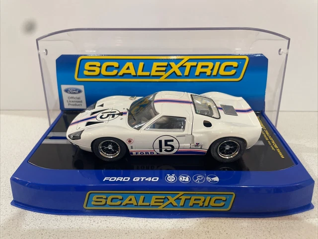 SCALEXTRIC FORD GT40 1966 Le Mans Ligier Grossman 1:32 Slot Car $67.99 ...