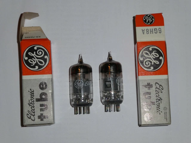 RÖHREN ECF 82 General Electric gem. Paar mil. US NOS f. Dynavox VR 70 E ...