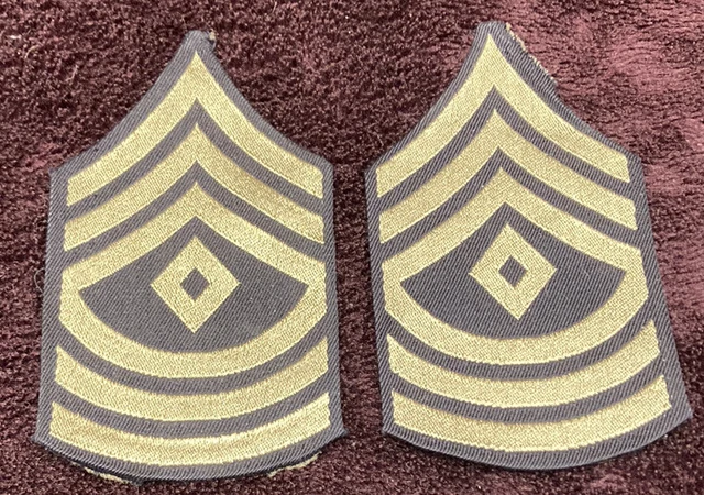 WW2 US REPRODUCTION Master Sergeant rank pair EUR 5,70 - PicClick FR