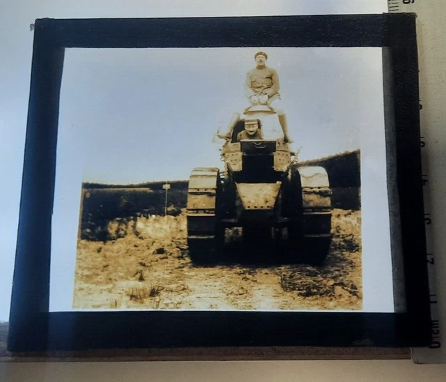 PLAQUE DIAPOSITIVE PHOTO Chars De Combat Panzer Tank Ww2 A Identifier ...