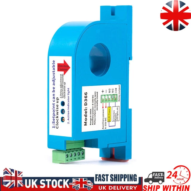 Dc Current Sensing Switch Overload Protection Hall Sensor D360 50a D366 300a Uk £18 99 Picclick Uk