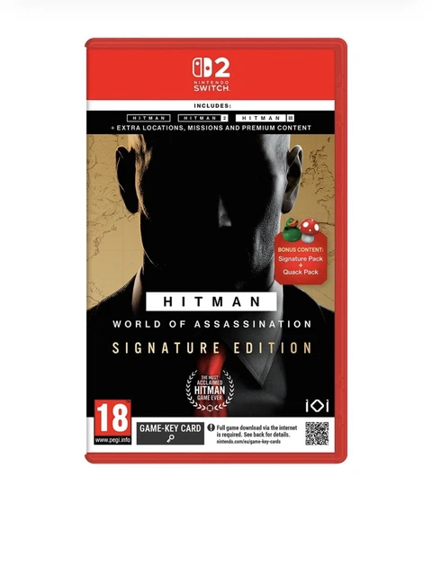 NINTENDO SWITCH 2 Hitman World Of Assassination Signature Edition Game ...