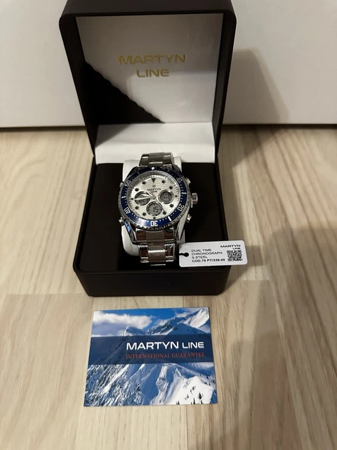 MARTYN LINE HERRENARMBANDUHR Dual Time Chronograph EUR 99,00 - PicClick DE
