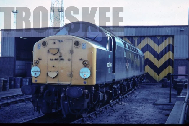 35MM SLIDE BR British Railways Diesel Loco Class 40 40106 Bescot 1979 ...