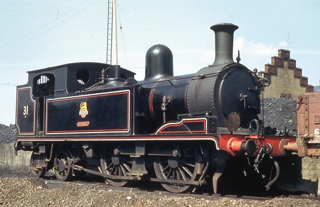 COLOUR RAIL SLIDE, BRS603, former LSWR O2, W31 'Chale', Newport £1.92 ...