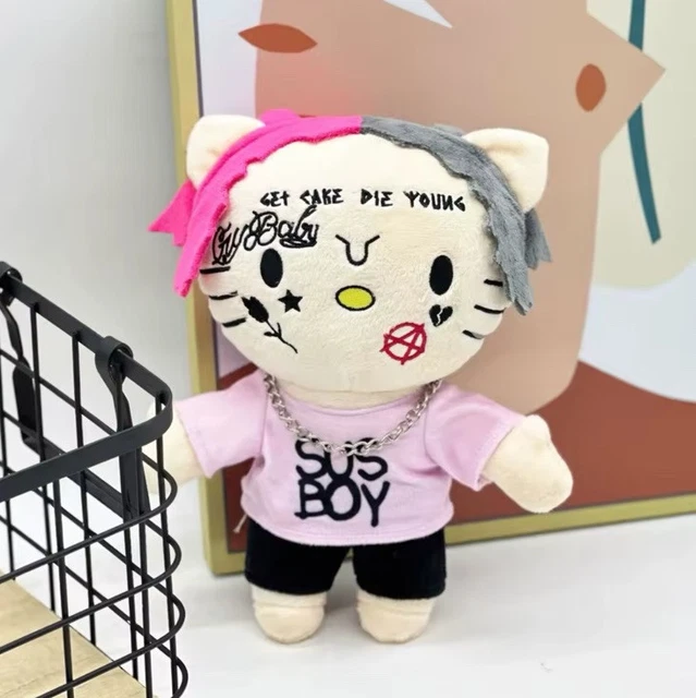LIL PEEP X Hello Kitty Stuffed Plush Doll 24cm £16.31 - PicClick UK