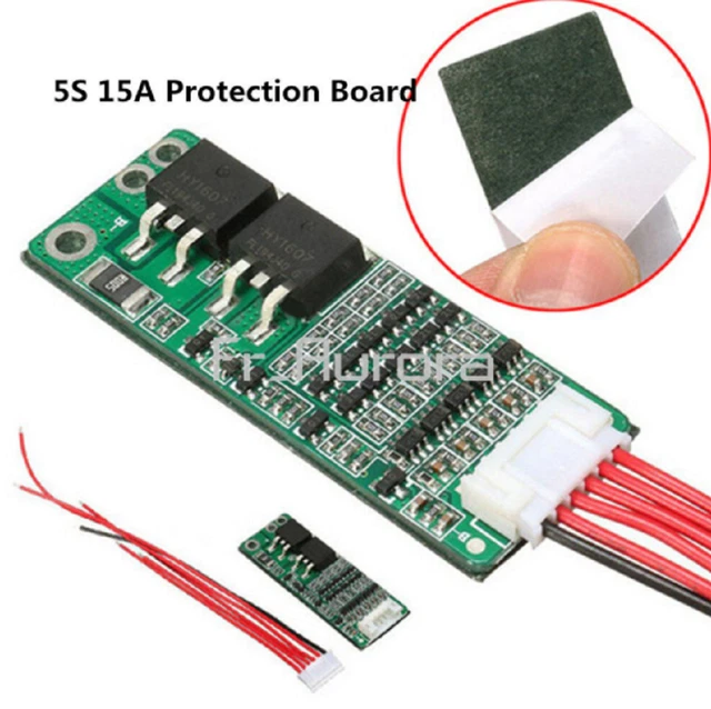 5S 15A BMS PCB Protection Board 18650 Charger Li-ion Lithium Battery ...