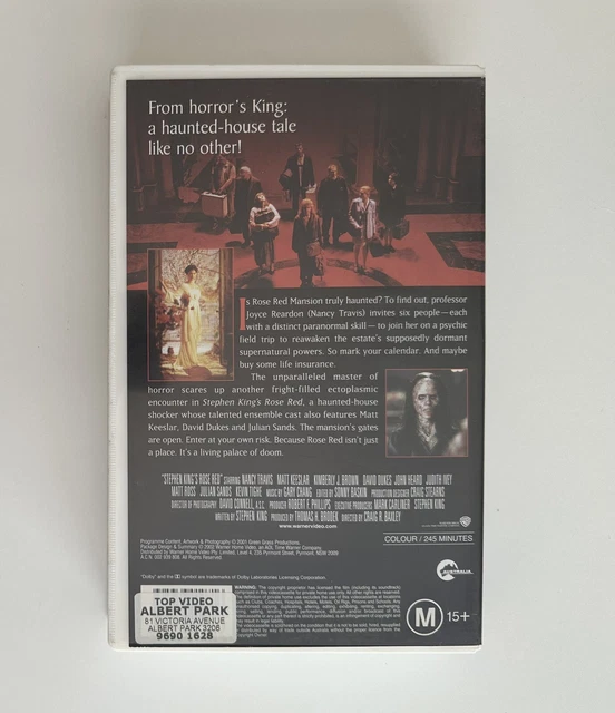 ROSE RED [VHS] Warner Big Box Ex-Rental Video Tape Stephen King Horror ...