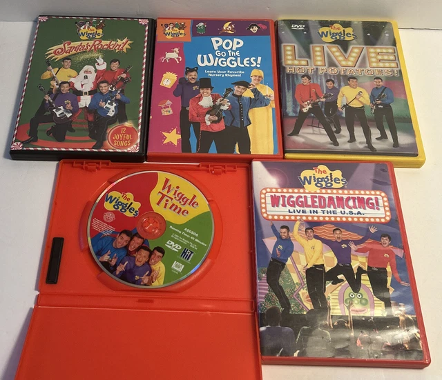 THE WIGGLES DVD Lot of 5 DVDs Pre Owned Various Titles Live Hot ...