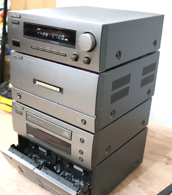 HITACHI COMPACT MIDI HIFI System with Cassette base - 232 £19.00 ...