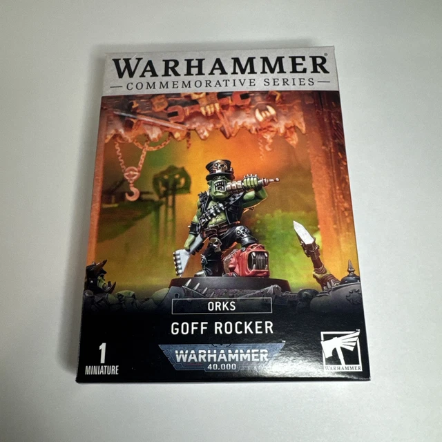 GAMES WORKSHOP WARHAMMER 40K Commemorative Series Ork Goff Rocker ...