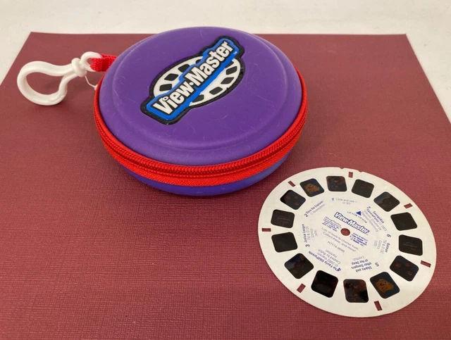 FISHER PRICE 2003 - VIEW-MASTER -Purple Storage Case & Red Zipper Holds ...