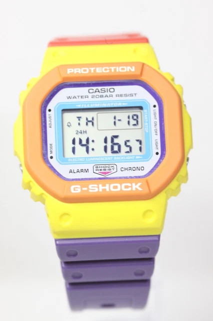 CASIO WATCH G-SHOCK Psychedelic Multi Colors DW-5610DN-9JF Men's w/ Box ...