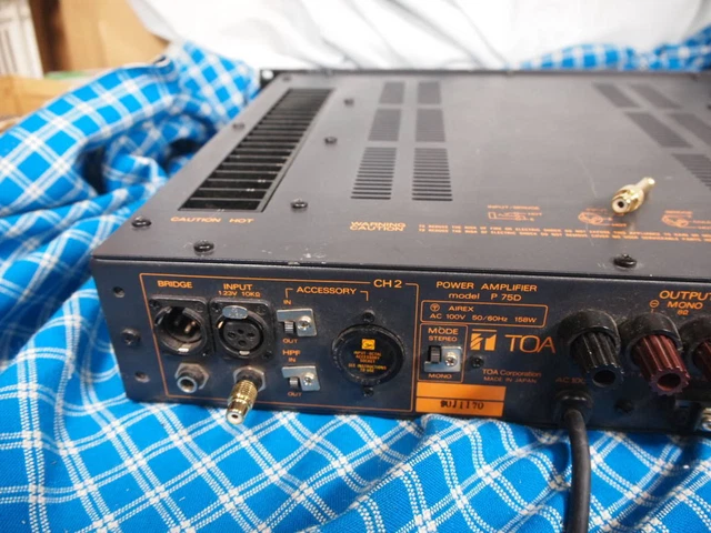 TOA PUISSANCE AMPLIFICATEUR P75D Re Entièrement Actif Article 3 221109 ...