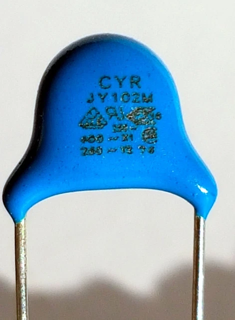 [4PCS]1000PF, 400V X1, 250V Y2, JY 102M Ceramic Safety Capacitor, 8mm ...