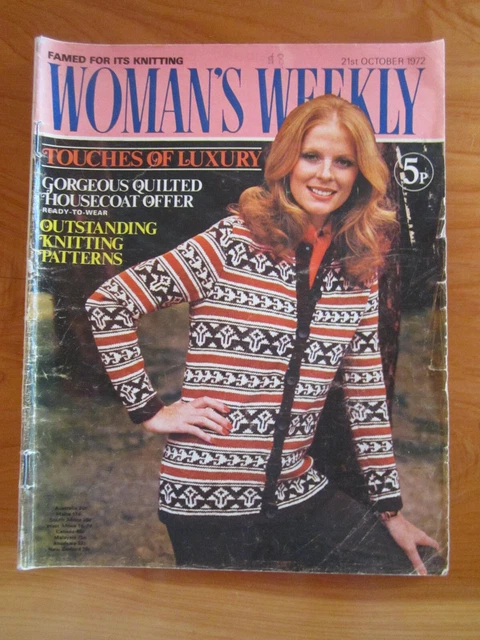 MAGAZINE VINTAGE WOMAN'S Weekly 21St October 1972 Great ** Must See EUR ...