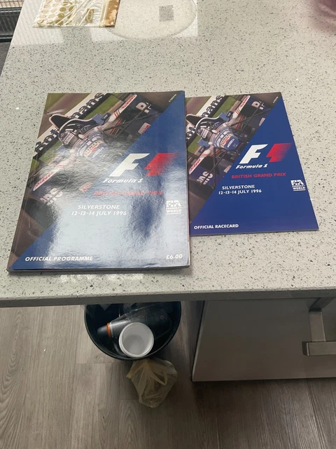 COLLECTABLE VINTAGE SILVERSTONE 1996 F1 Programme and Guide £10.78 ...