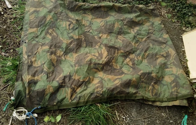 GENUINE BRITISH MILITARY Issue IRR DPM Camo Basher/Basha Tarp Shelter ...