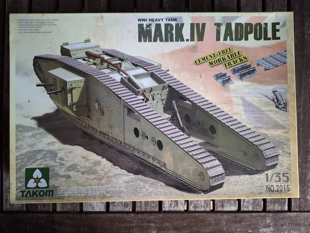 WWI HEAVY TANK MARK.IV Tadpole | Takom | Nr. 2015 | 1:35 OVP EUR 55,00 ...