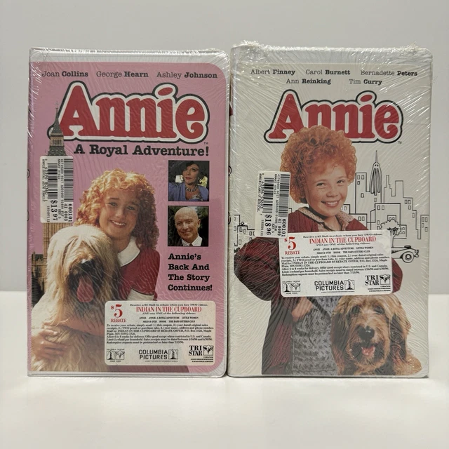 ANNIE & ANNIE A Royal Adventure! VHS Clamshell Case LOT Of 2 NEW SEALED ...