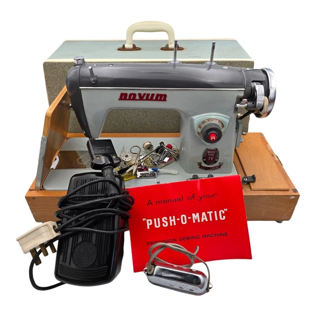 NOVUM ELECTRIC SEWING Machine Deluxe Mark IV 4 with Case Working* With ...