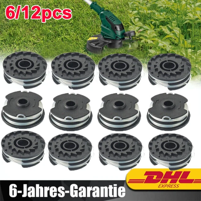 12 STÜCK SPULEN Für LIDL Parkside Akku-Rasentrimmer PRTA 20-Li A1, B2 ...