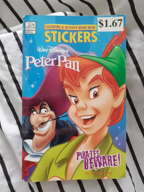 WALT DISNEYS PETER Pan Sticker Puzzle Book Blue design Brand New £2.99 ...