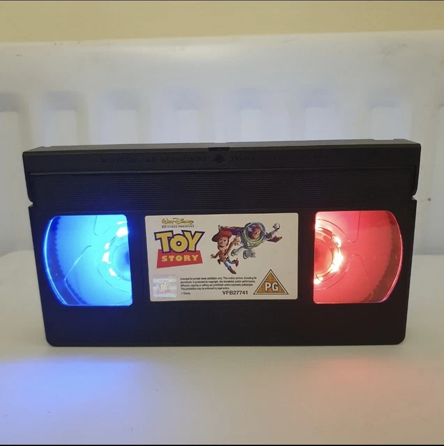 DISNEY PIXAR TOY Story LED VHS Tape Lamp Birthday Xmas Gift Ideas Retro ...
