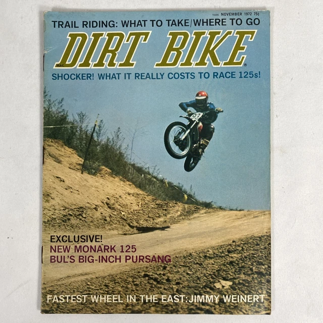 DIRT BIKE MAGAZINE-NOV 1972-Bultaco Pursang-Monark125-Jimmy Weinert ...