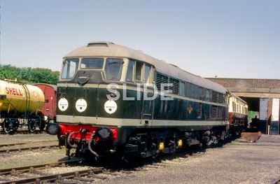 BRITISH RAILWAYS CLASS 31 Diesel Locomotive D5500 Bury 1992 Orig Slide ...