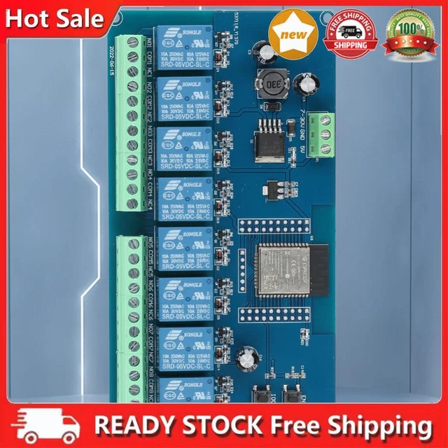 ESP32 SECONDARY DEVELOPMENT Board 1/2/8 Channel ESP32 WIFI BT BLE Relay Module U £15.95 ...