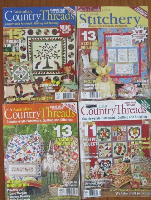 5 AUSTRALIAN Patchwork + Quilting + Stitching Magazines $9.00 - PicClick AU