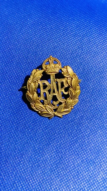 RAF CAP BADGE World War II , Original All Brass. £6.00 - PicClick UK