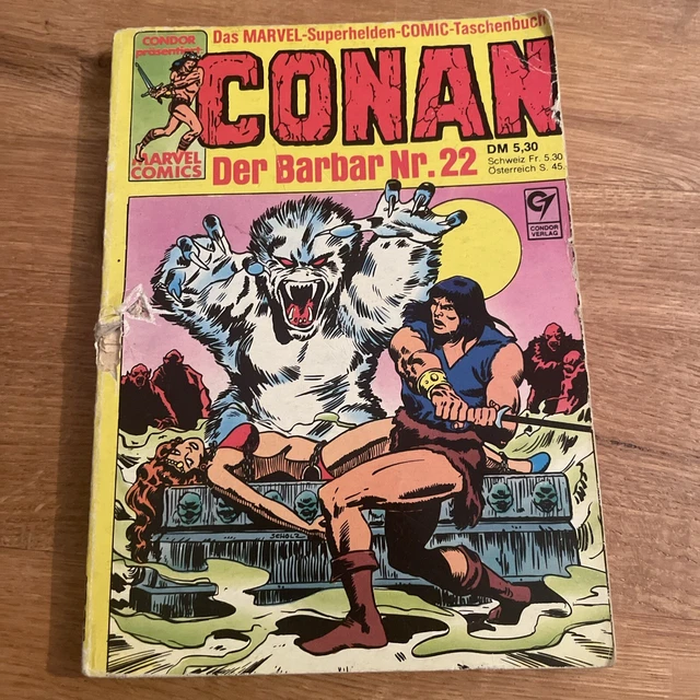 CONAN DER BARBAR Nr. 22 Taschenbuch Marvel Comic Condor Verlags-Gruppe ...