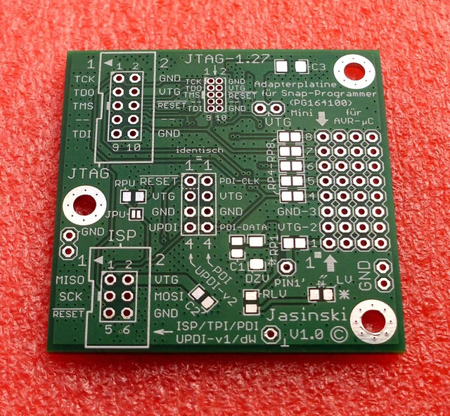 4X ADAPTERPLATINE_MINI FÜR Snap-Programmer PG164100 (unbestückt) HALbf ...