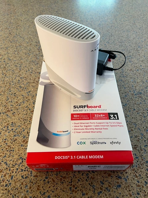 ARRIS SURFBOARD S33 Docsis 3.1 Multi-gigabit Cable Modem w/2.5 Gbps ...