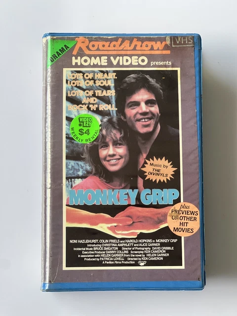 MONKEY GRIP [VHS] Roadshow Video Ex-Rental Big Box Clamshell Tape 1982 Australia $20.00 ...