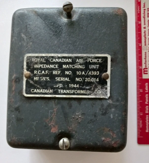 VINTAGE RCAF (ROYAL Canadian Air Force) Metal Instrument Empty ...