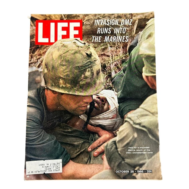 LIFE MAGAZINE VIETNAM War Invasion DMZ Runs Into The Marines October 28 ...