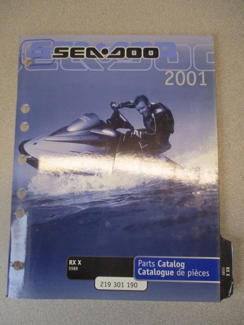SEA DOO PARTS Book Catalog Schematics Diagrams 5589 2001 Rx-X Oem# 219 ...