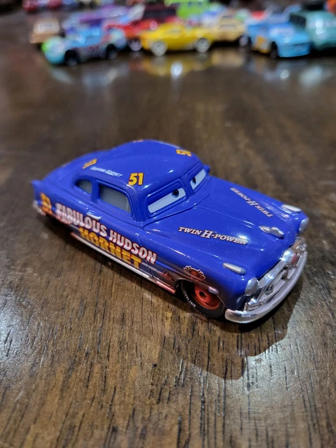 MATTEL DISNEY PIXAR Diecast Metal Cars #51 Fabulous Hudson Hornet used ...