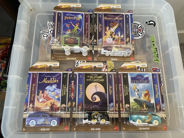 HOT WHEELS DISNEY Classic Movies Walmart Exclusive VHS Collection Full ...