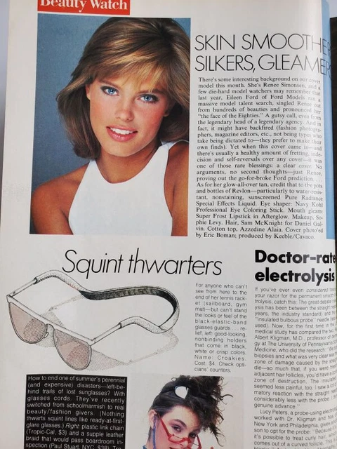 1983 SELF MAGAZINE RENEE SIMONSEN Elle Macpherson Chris Evert Maria ...