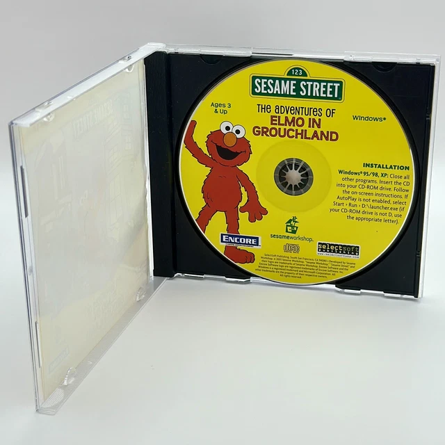SESAME STREET THE Adventures of Elmo in Grouchland Mattel PC CD-ROM ...