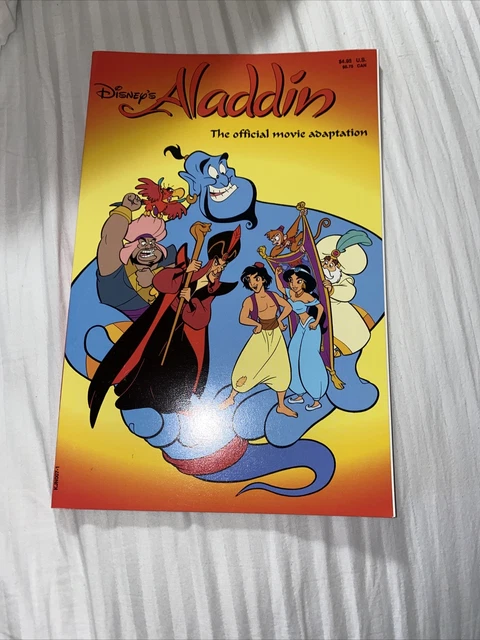 VTG 90S DISNEY’S Original Aladdin Official Movie Adaptation Comic Book ...
