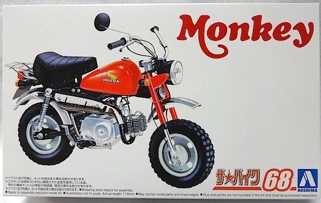 AOSHIMA THE BIKE No.68 "1/12 Honda Z50J-1 Monkey '78" Neu EUR 85,26 ...
