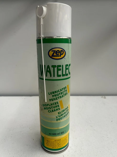 ZEP WATELEC Lubricant 600ml Spray PTFE Water Displacer Penetrating Oil ...