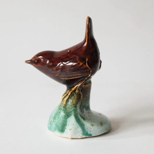 VINTAGE CERAMIC BIRD WREN Ornament - John Bourdeaux Pottery Isles of ...