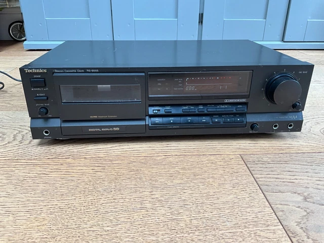 TECHNICS STEREO CASSETTE Deck RS-B555 Digital Servo Dolby B-C NR HX Pro ...